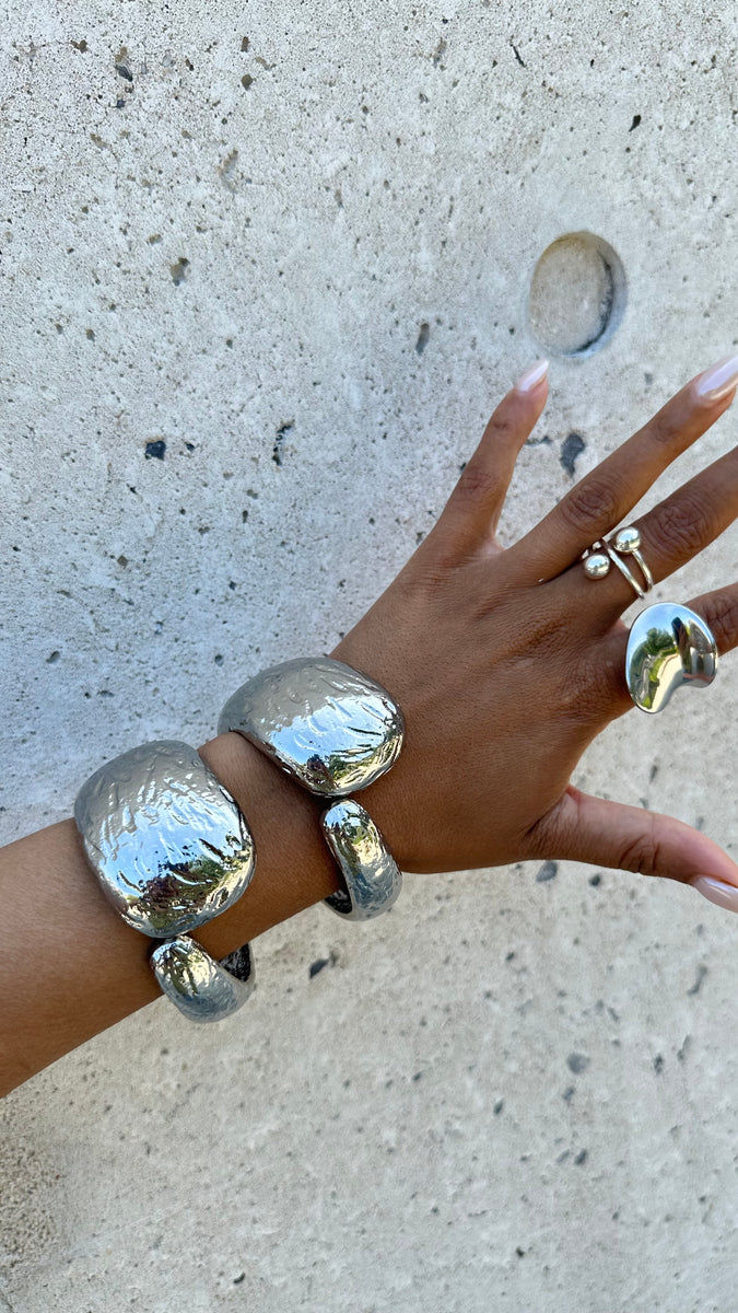 Matte Chrome Cuff – SelVon NYC